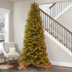 9′ Pre-Lit Radiant Micro LED Slim Artificial Christmas Tree ...